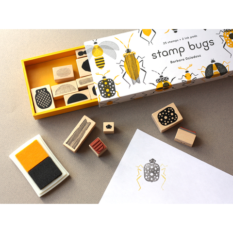 Stamp Bugs 25 stamps + 2 ink pads | Princeton Architectural Press