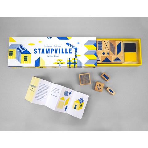 Stampville 25 stamps + 2 ink pads | Princeton Architectural Press